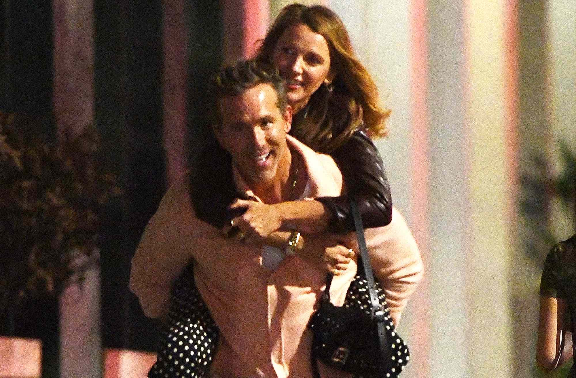 Blake Lively and Ryan Reynolds share a playful piggyback ride in New ...