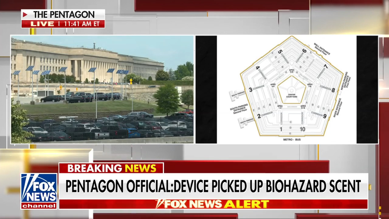 Pentagon locked down after biohazard scent detected