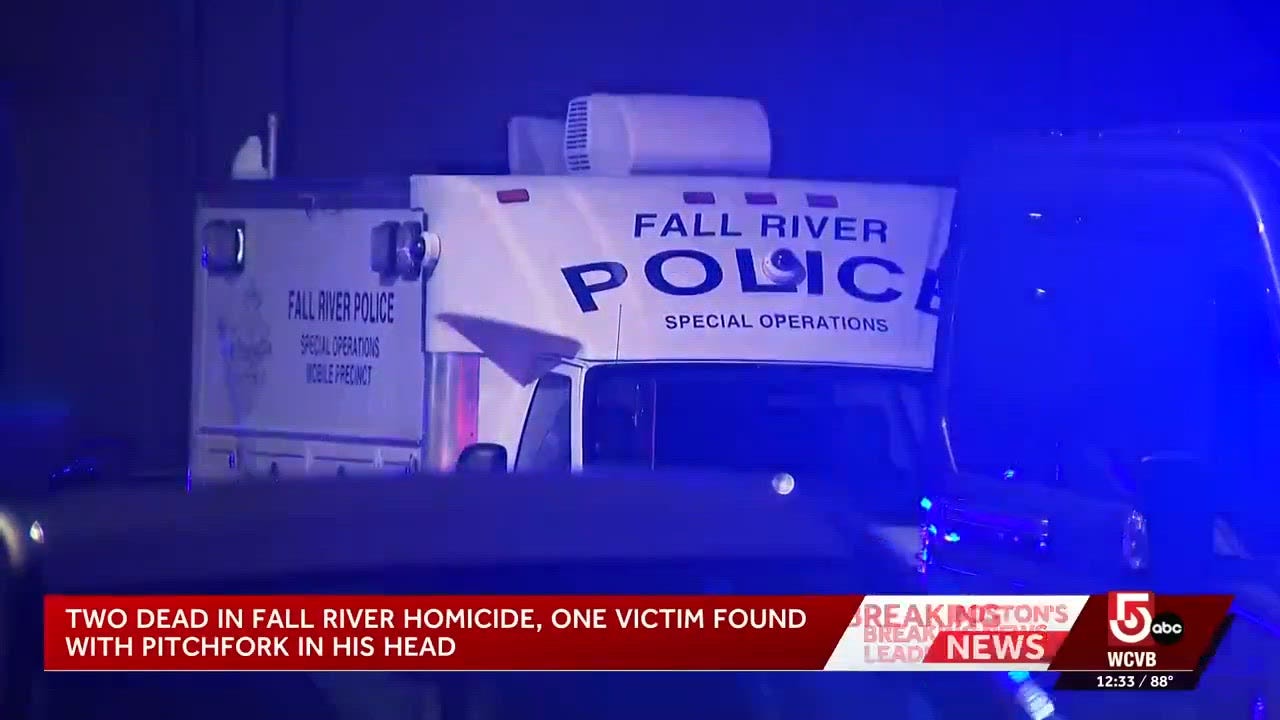 Men found dead, one with pitchfork in head, in Fall River