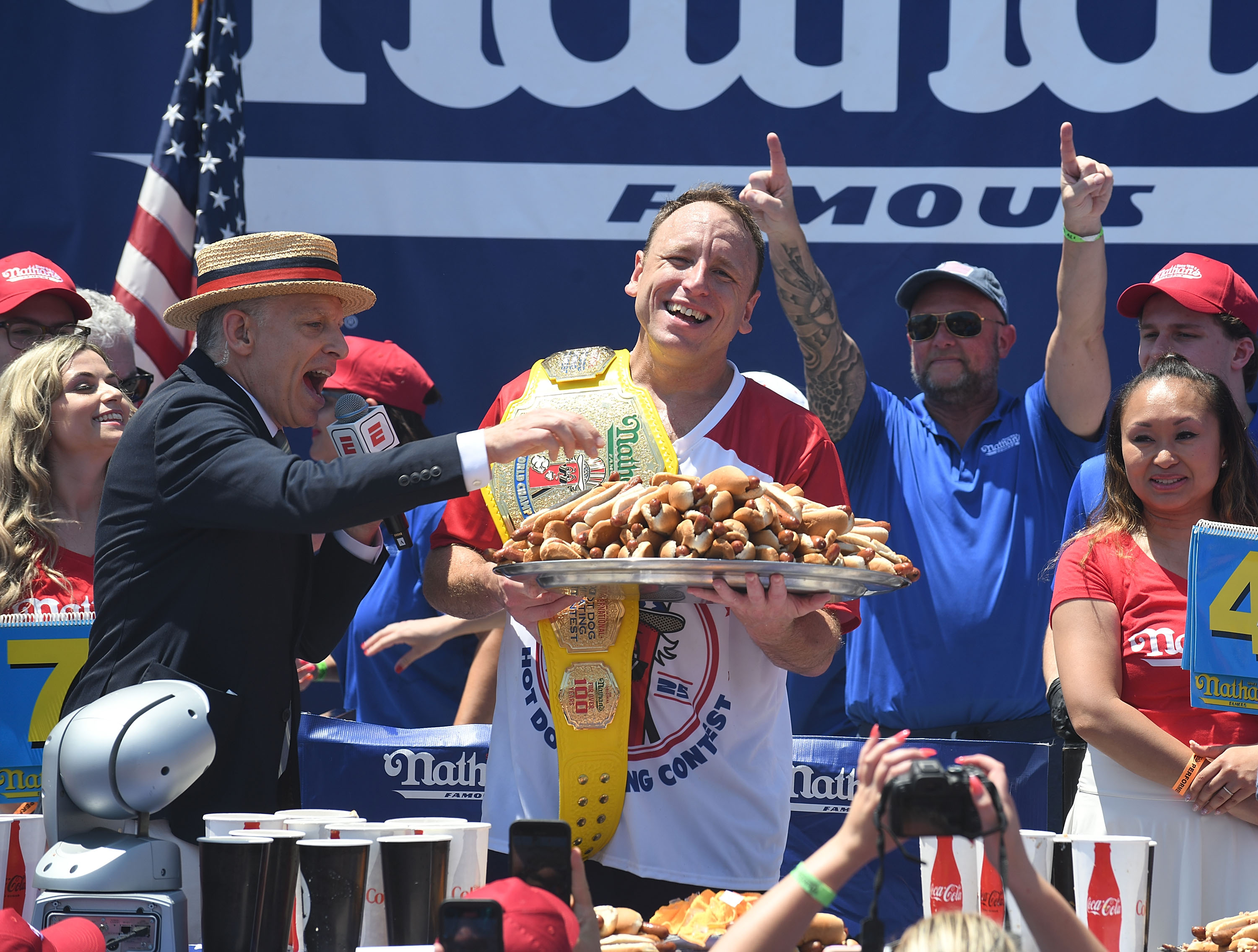 Joey Chestnut will participate in 2026 Nathan's Hot Dog Eating Contest ...