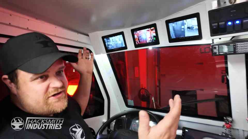 Watch what happens when you put a gaming room in an armored vehicle