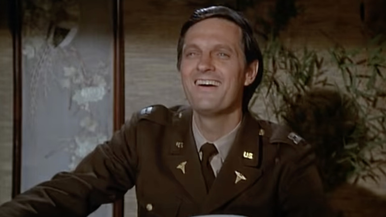 The best time that Hawkeye ever broke character on MASH