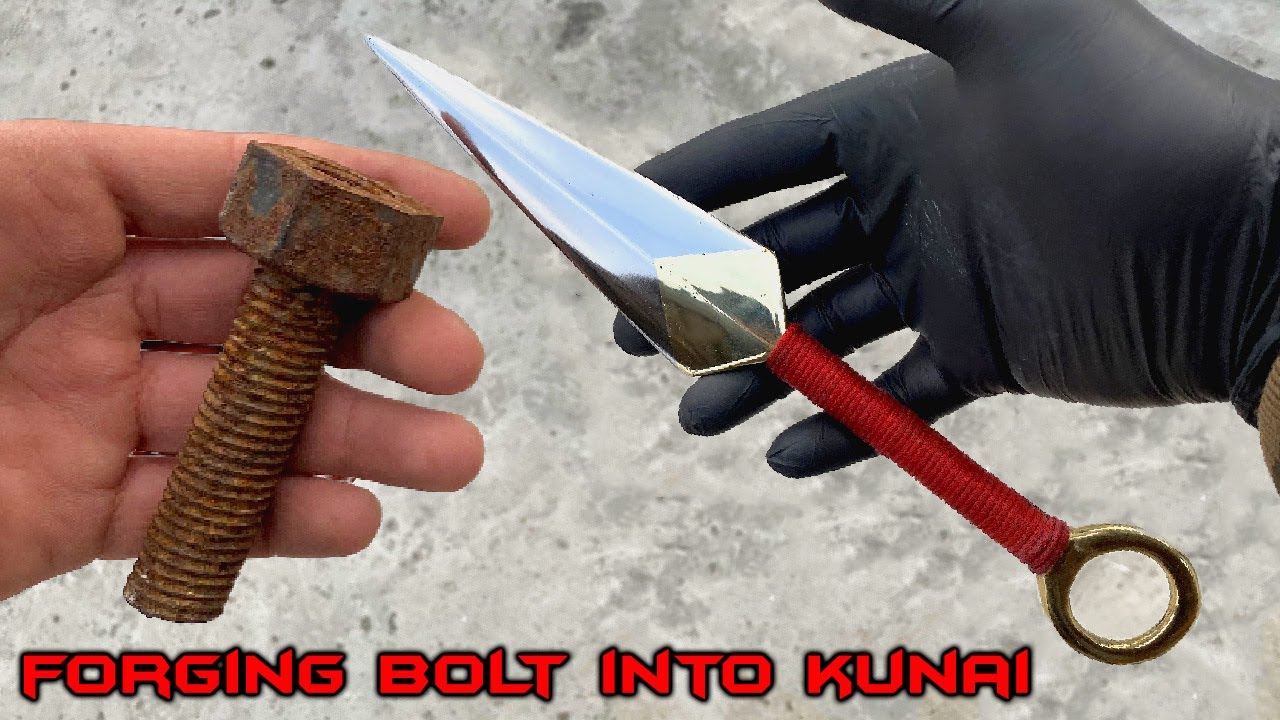 Watch me create a sharp kunai from scrap metal