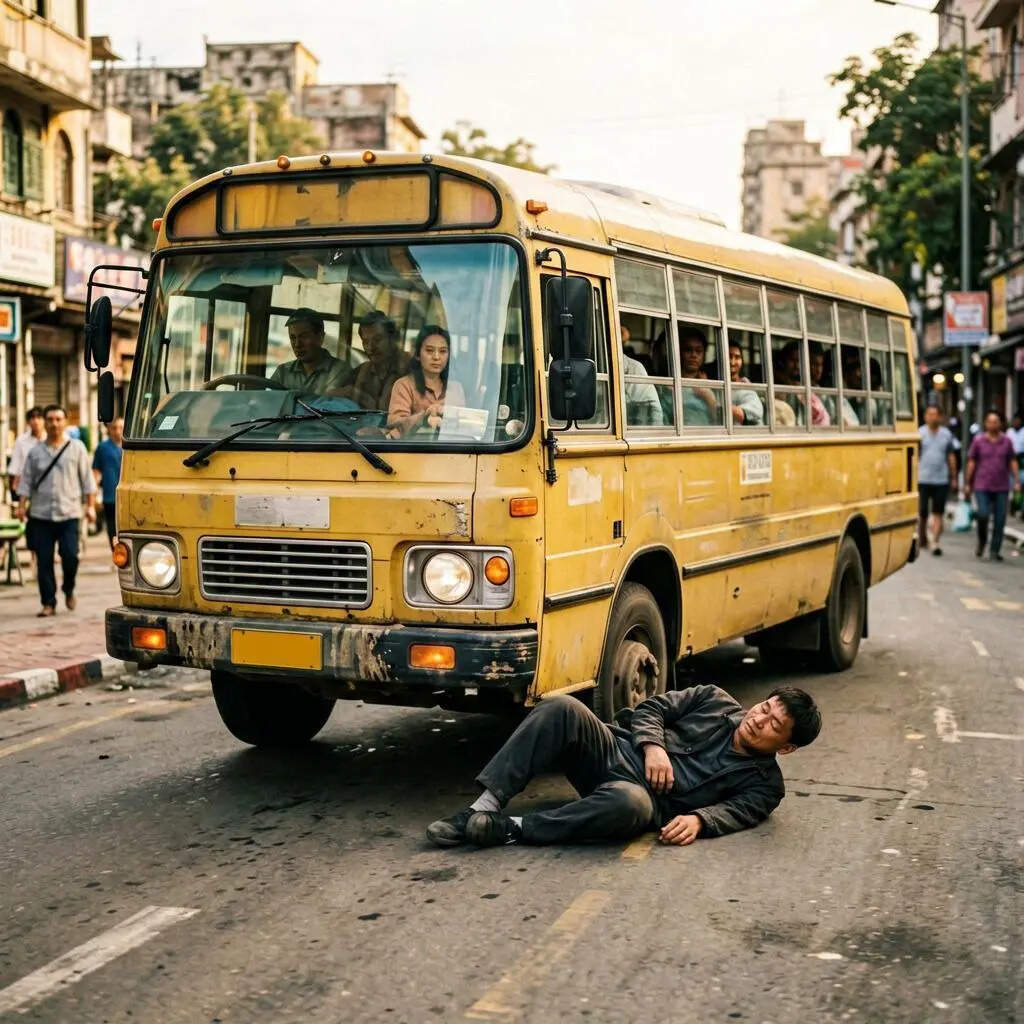 Man asleep behind parked school bus in Mumbai dies after driver ...