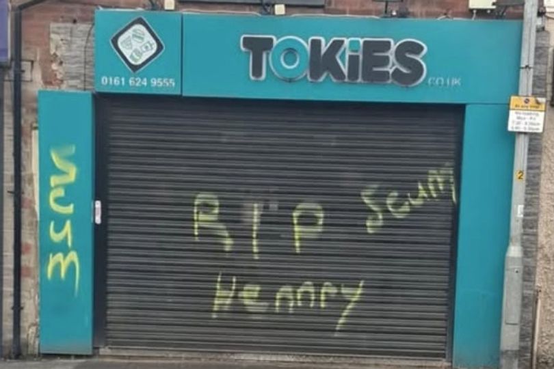 Oldham businesses daubed with 'hateful' Henry Nowak graffiti