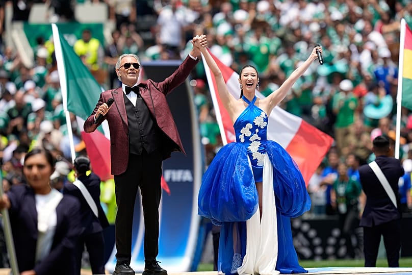 Shakira lights up the stage as World Cup kicks off in Mexico City