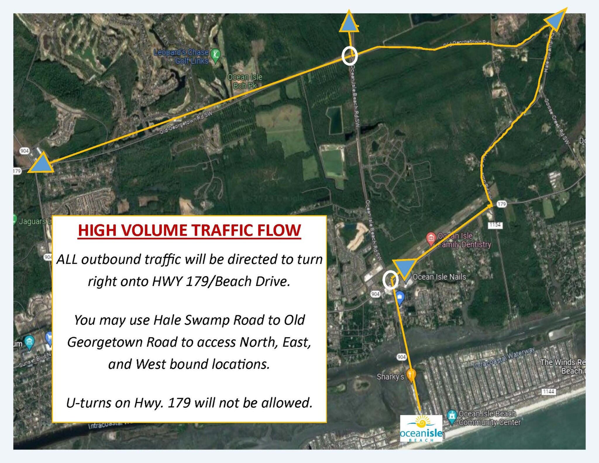 Plan ahead: Ocean Isle Beach rerouting traffic this weekend