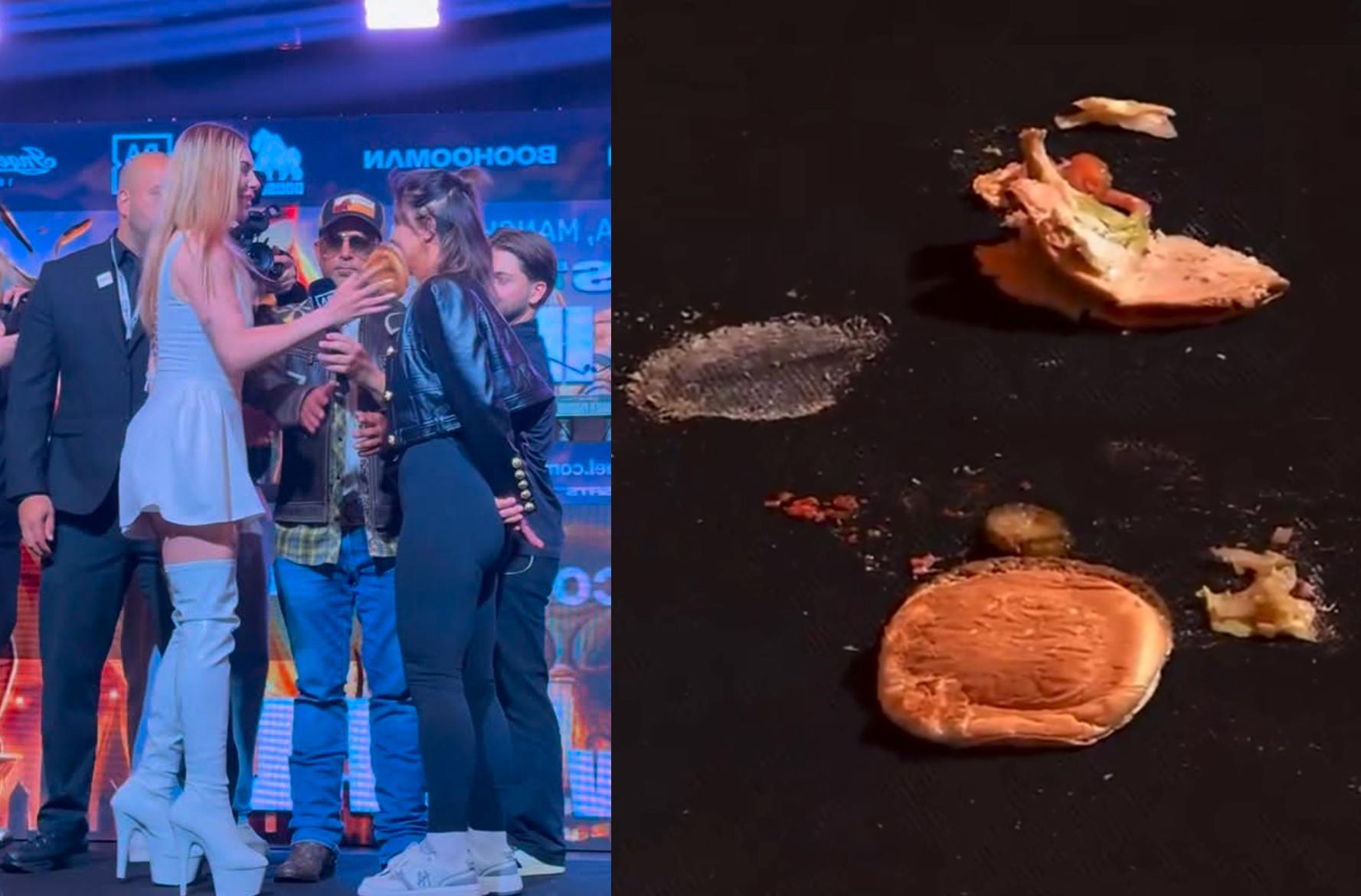 Video: Misfits boxer gets Power Slapped with juicy hamburger during ...