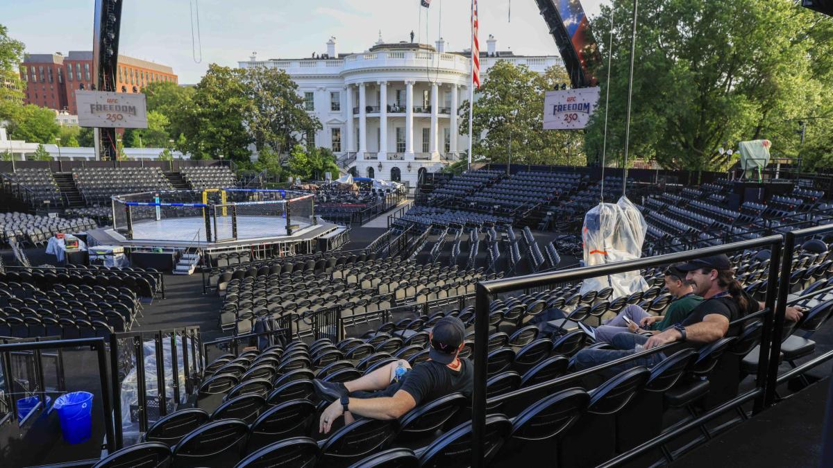 Los estadounidenses muestran su rechazo al UFC Casa Blanca