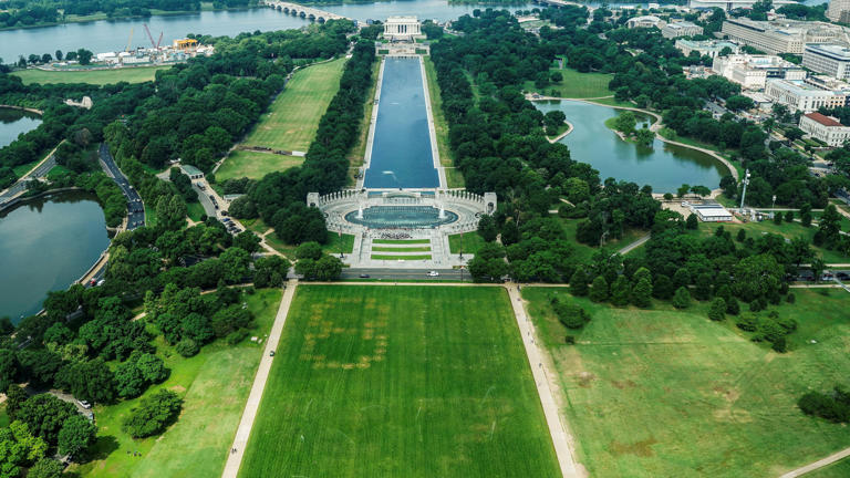 Trump deploys National Guard over giant mystery message on National Mall