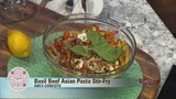 Utah Beef Council's beef basil pasta stir-fry