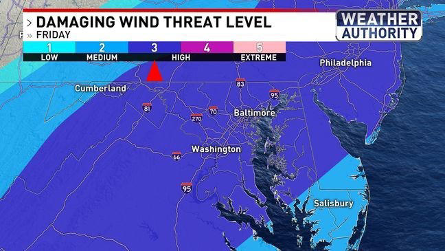Weather alert | Severe thunderstorm watch until 9 p.m. for most of Maryland