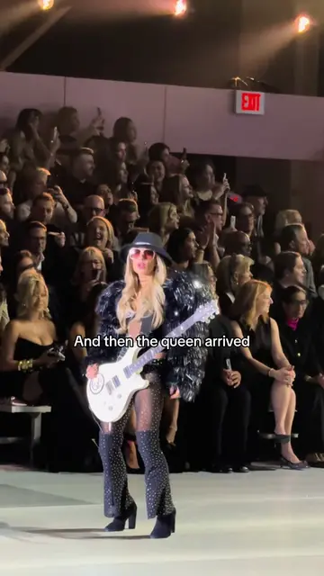 Kate Moss steals the runway in a rock inspired finale