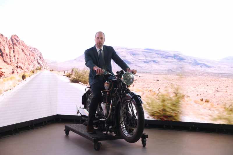 Prince William reveals the secret disguise he uses to ride his motorbike