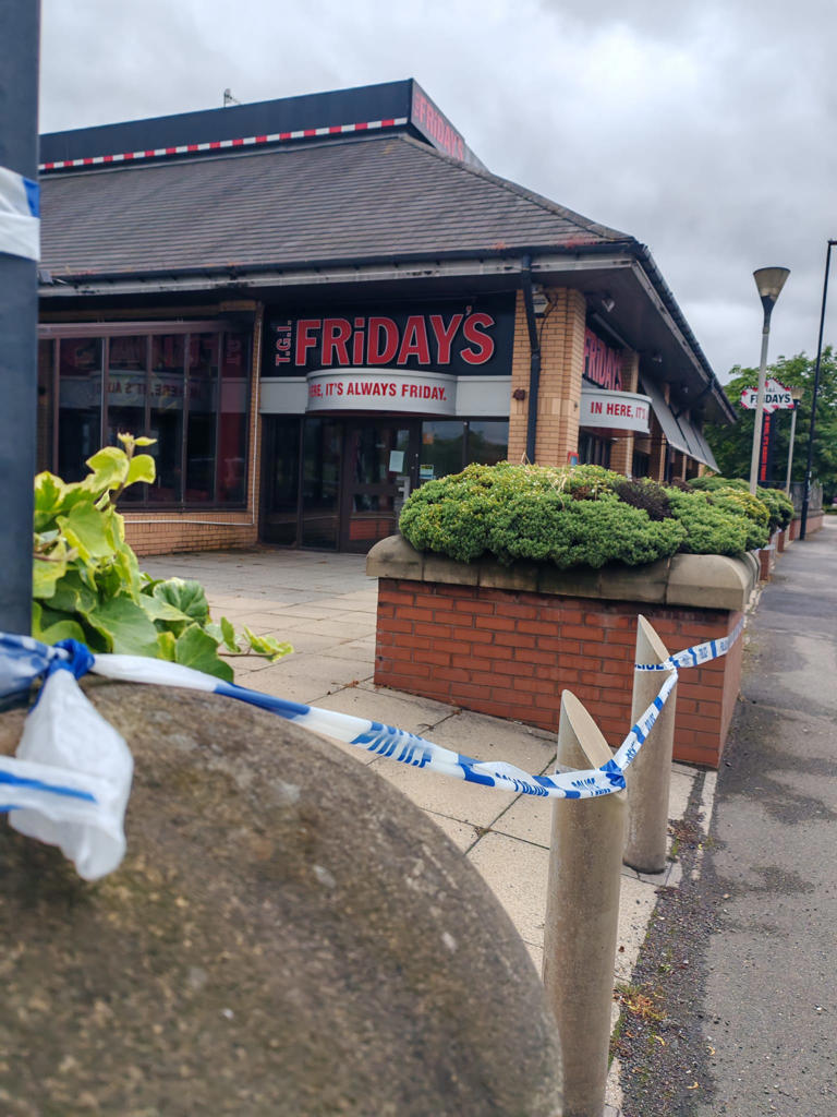 Latest pictures show scene this evening after body found in former ...