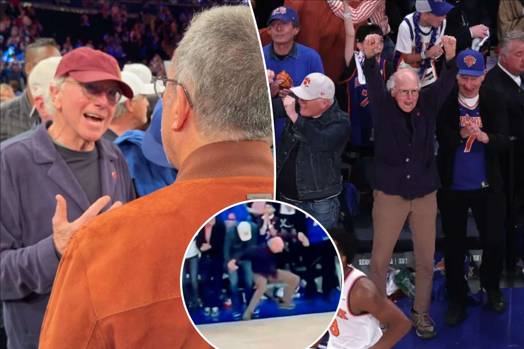 Larry David nearly collapsed after Josh Hart’s shocking Game 4 miss