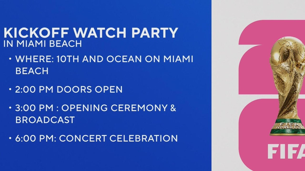 FIFA World Cup kickoff watch party being held in Miami Beach on ...