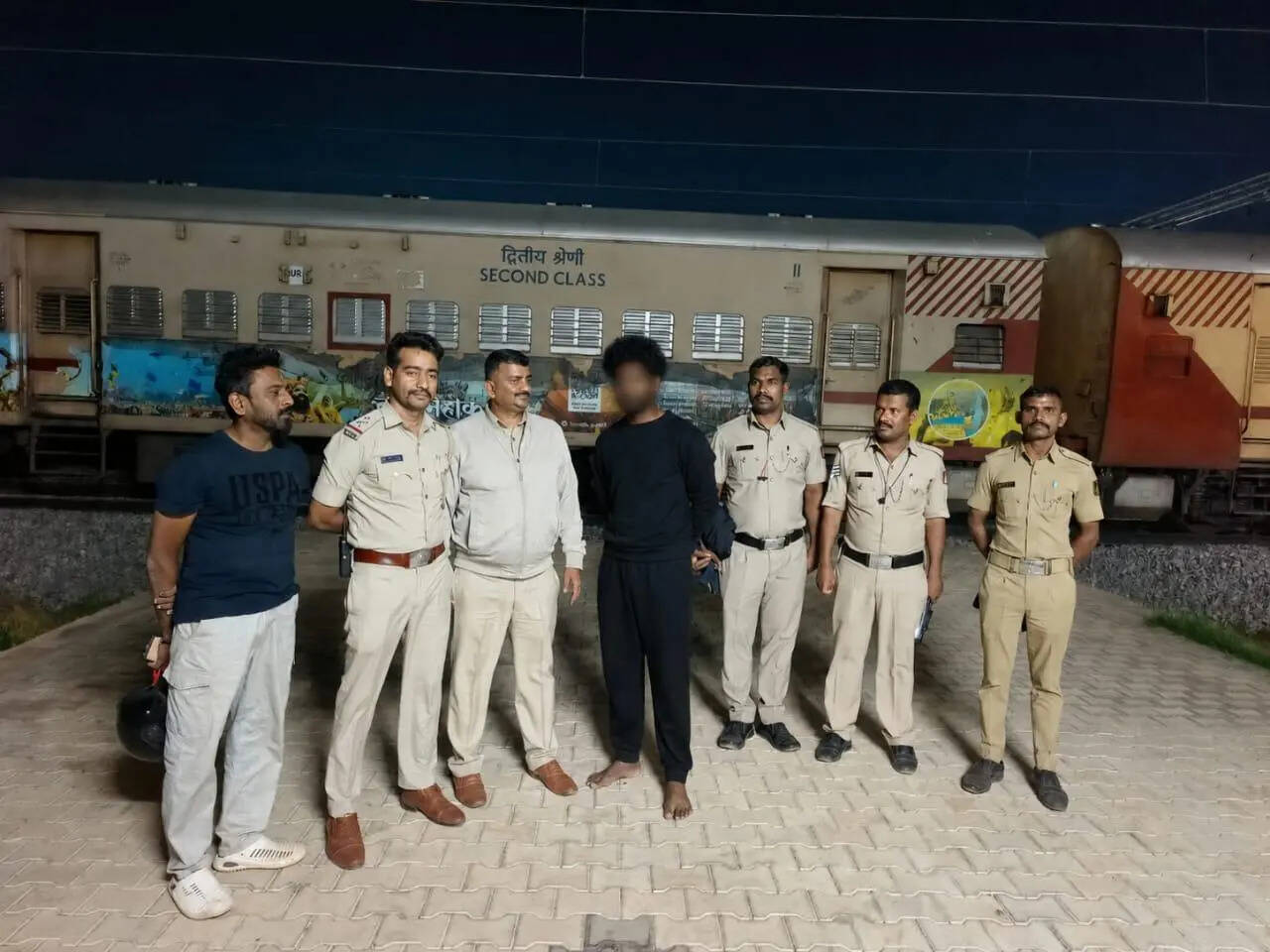 Cops save man trying to end life on rail track in Bengaluru