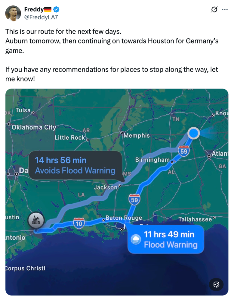 That viral German tourist is still road tripping and it's so wholesome
