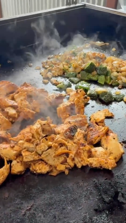 Fire roasted poblanos and lime juice take this filling to the next level