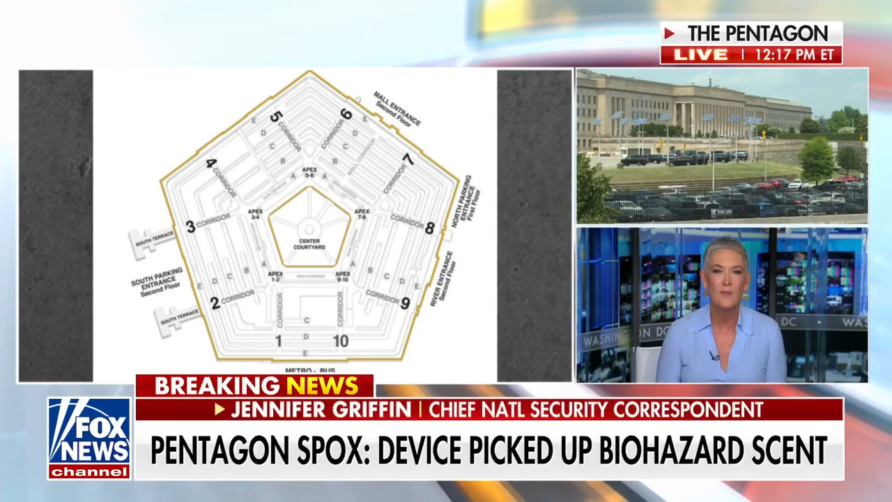 Pentagon on lockdown after device picks up biohazard scent