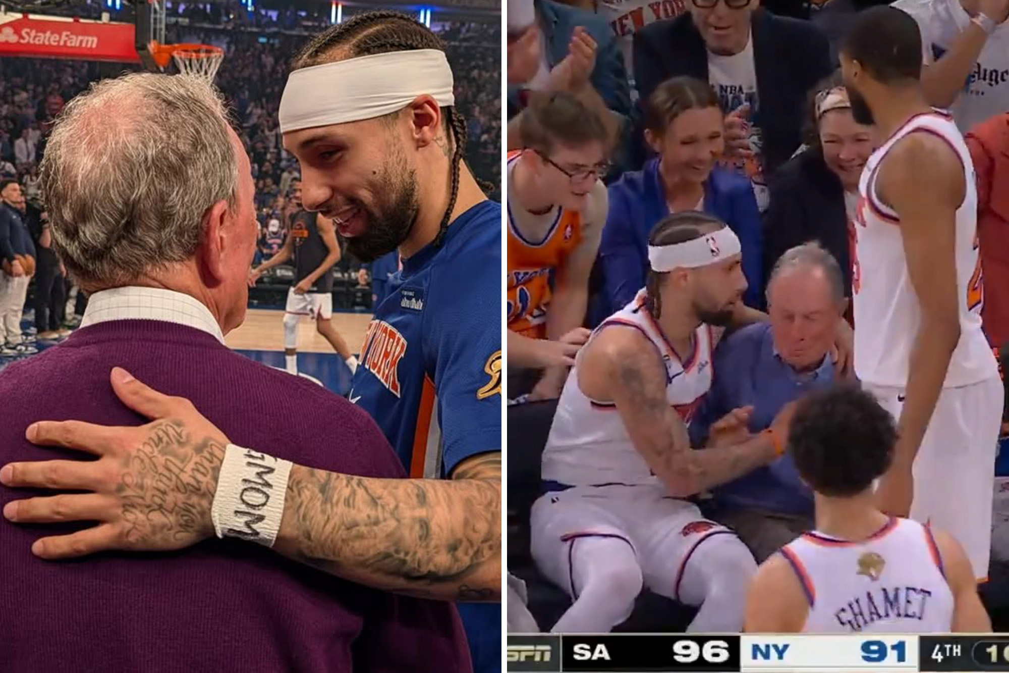 Ex-NYC mayor Bloomberg congratulates ‘new friend’ Knicks guard Jose ...