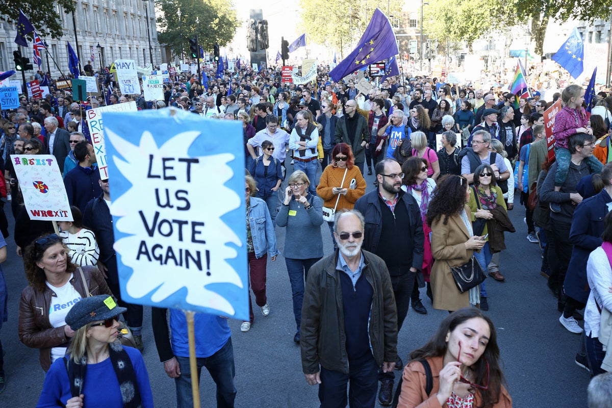 Half of Britons want a second Brexit referendum, major poll finds