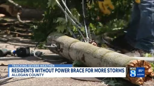 Crews brace for more storms after trees down power lines