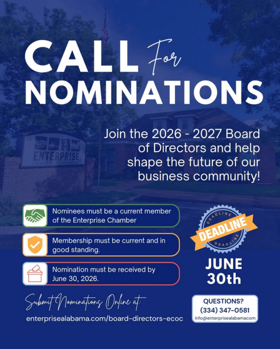 Enterprise Chamber of Commerce seeks new board members