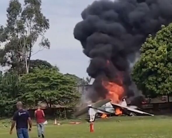 Two people killed in horror plane crash as survivor pulled from ...
