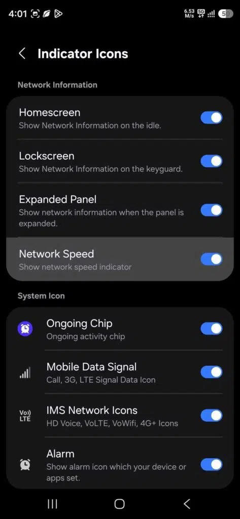 One UI 9 finally adds a network speed indicator, but there's a catch
