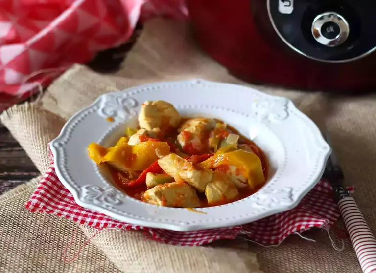 Poulet basquaise express au Cookeo