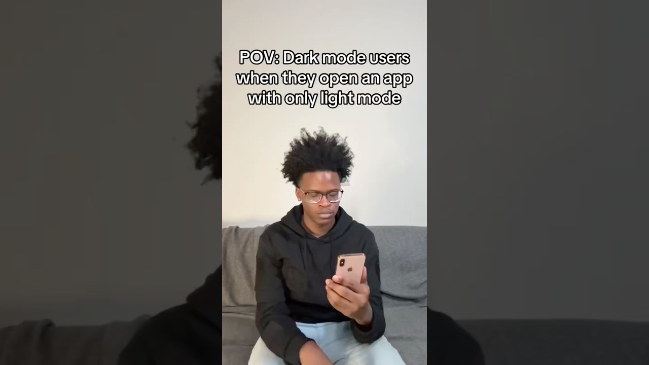 Dark mode users when they open an app with only light mode 🤨 comedy