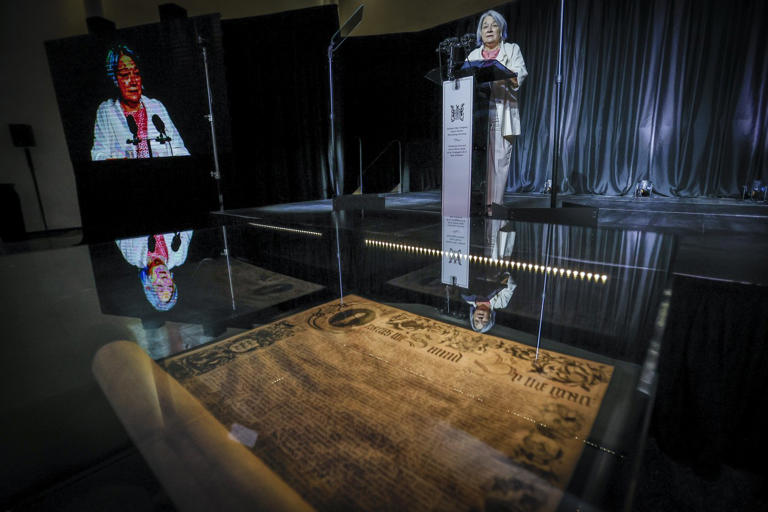 HBC royal charter welcomed in ceremony at Manitoba Museum
