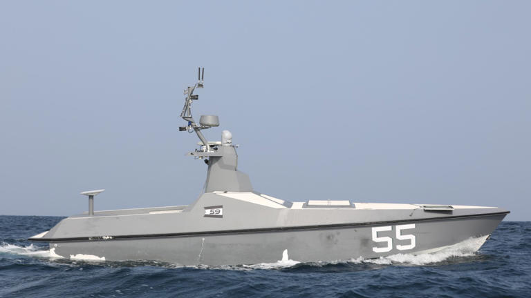 A US Navy sea drone rescued two downed American aircrew near the Strait ...