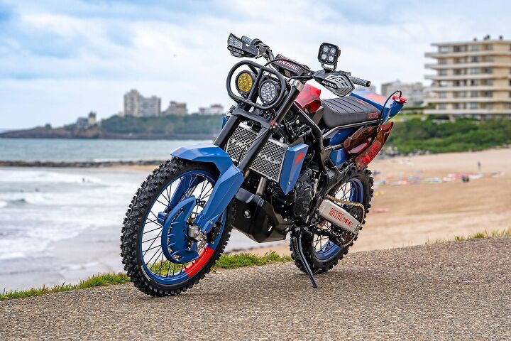 Custom Honda XL750 Transalps at Wheels and Waves 2026 – Gallery