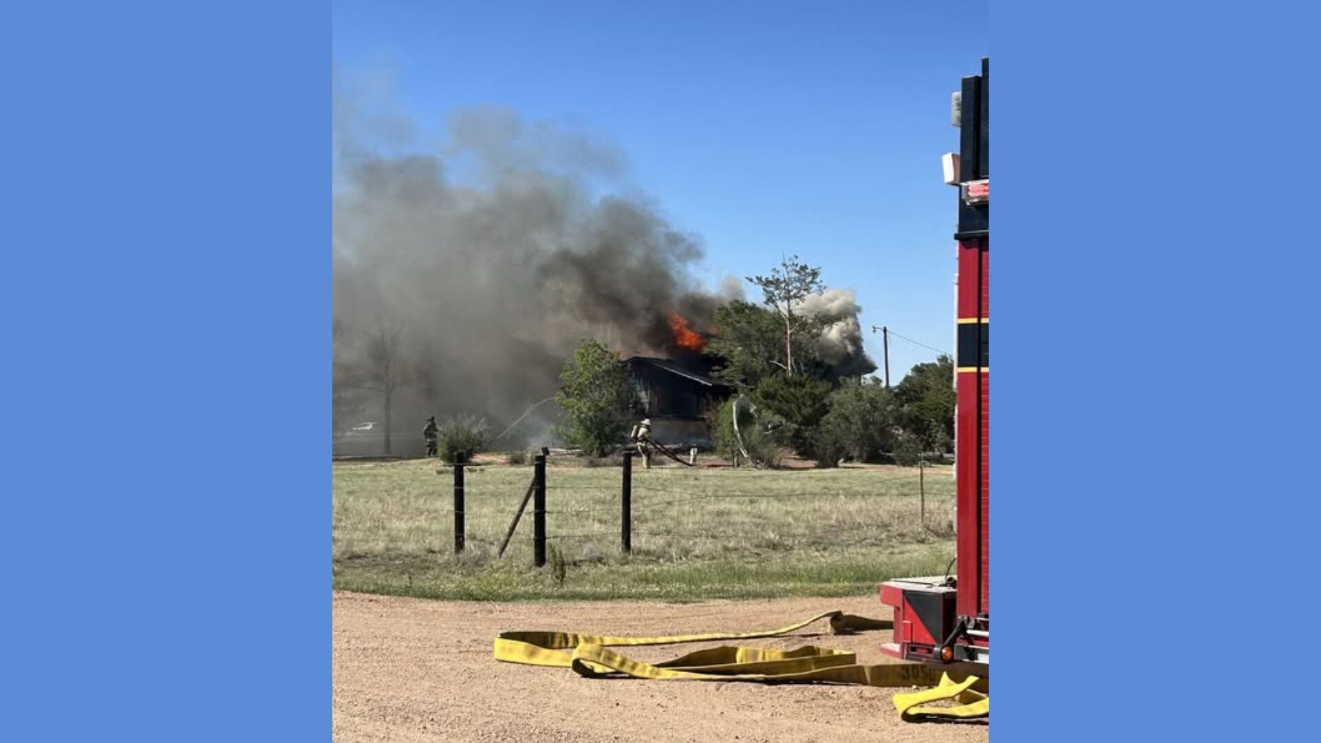 Fountain house fire under investigation, one injured
