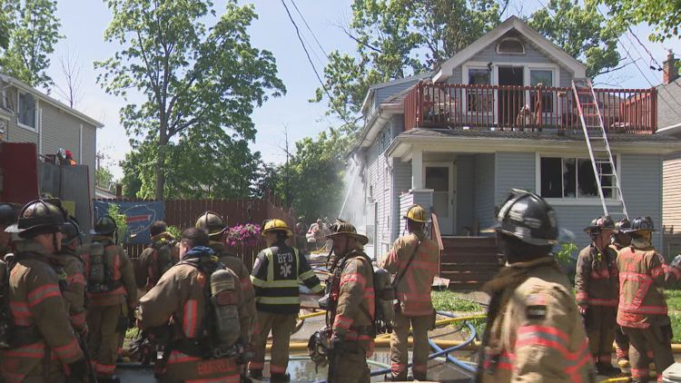 5 escape after fire damages Buffalo home, causes partial collapse
