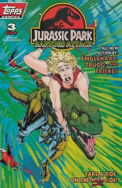 Before the Lost World, Jurassic Park got these wild comic book sequels