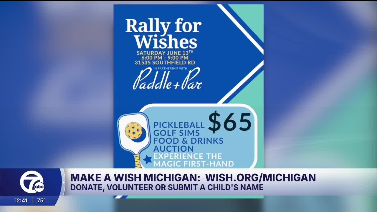 Make-A-Wish Michigan holding pickleball event