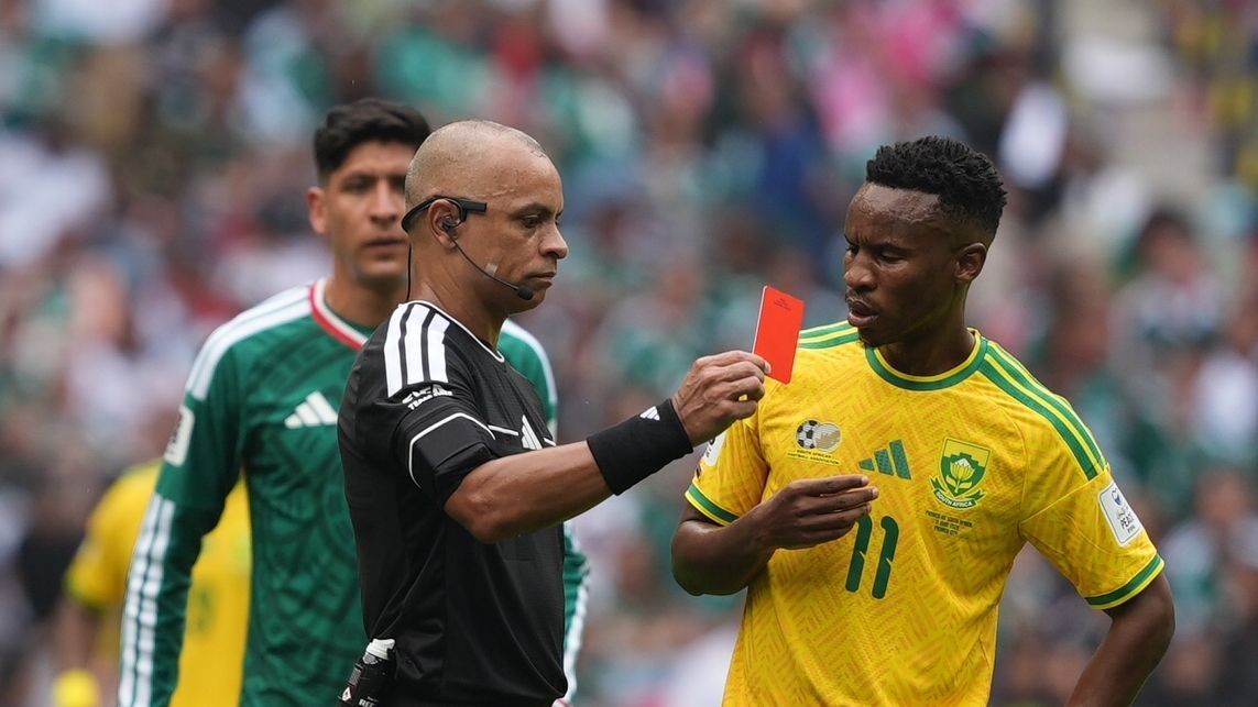 Mexico-South Africa breaks World Cup record with three red cards in opener