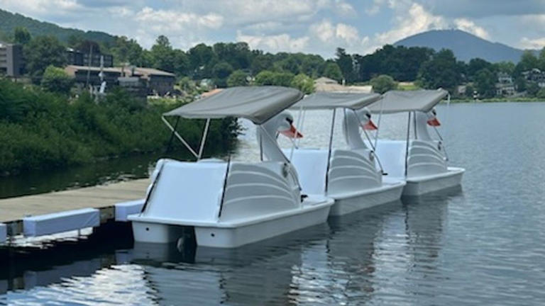 Donated swan boats ready to make waves at Lake Junaluska