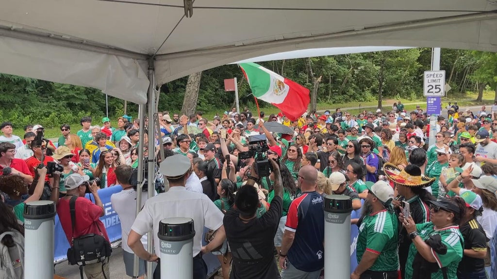 On day 1 of FIFA Fan Fest at Lemon Hill in Philadelphia, soccer fans ...
