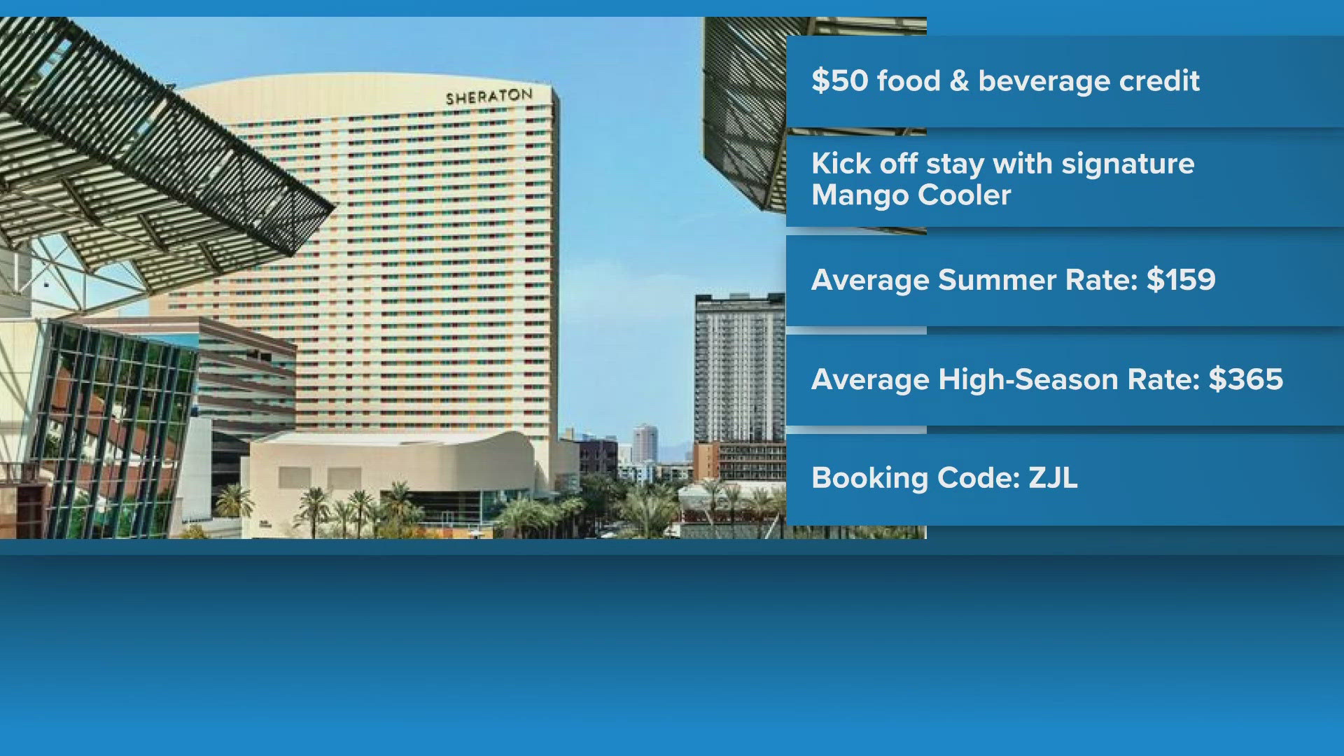 The Sheraton Phoenix Downtown offers summer staycation getaway package