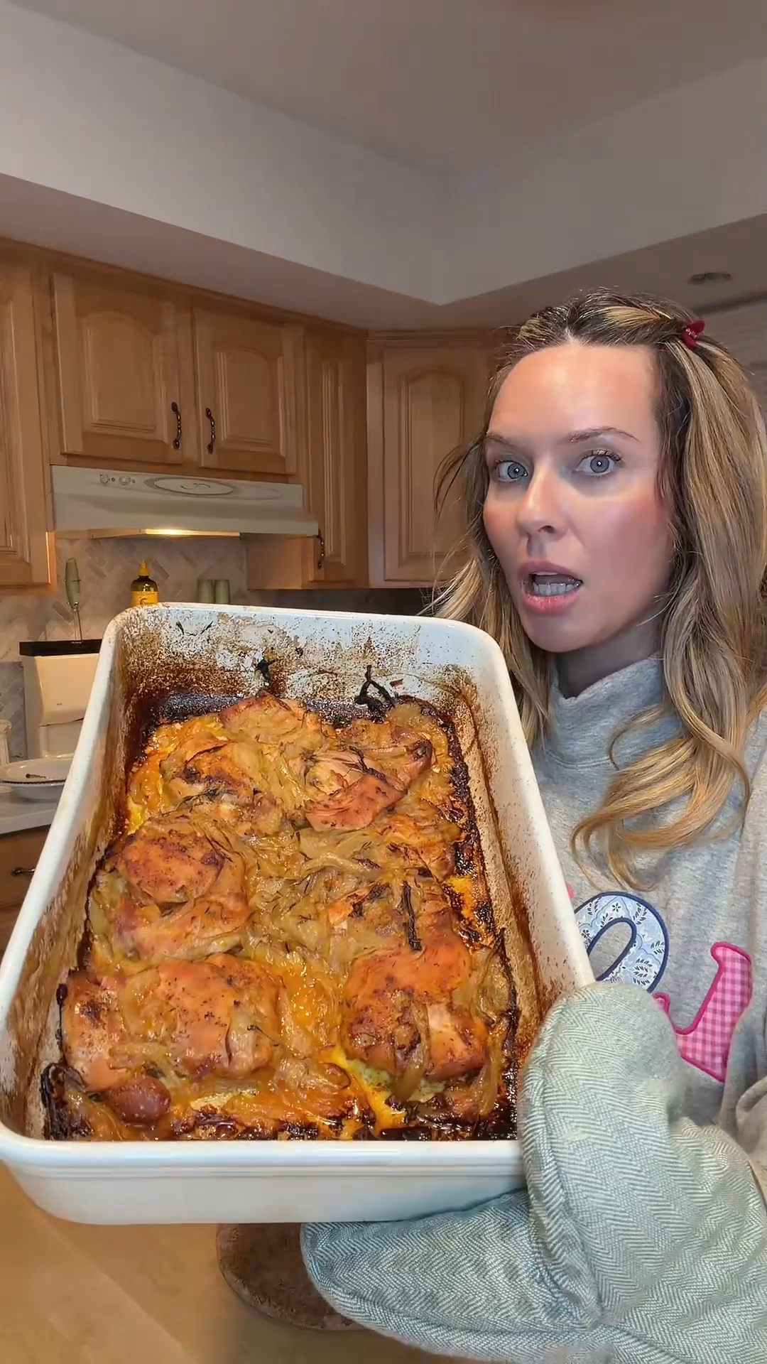 Bone broth smothered chicken