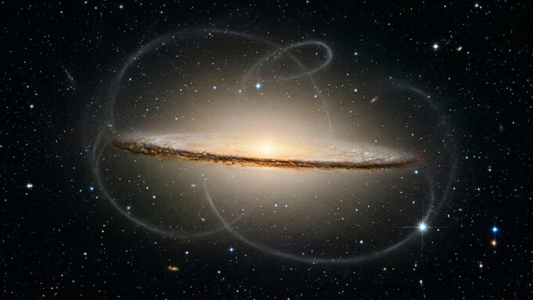 Halo difuso faz a galáxia do Sombrero parecer 3 vezes maior do que os ...