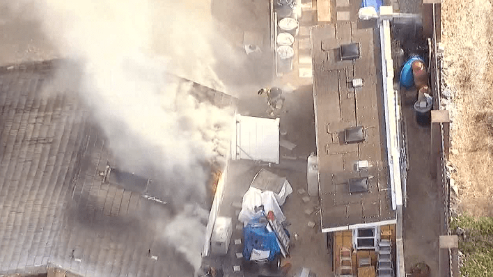 House fire breaks out in Encinitas, nearby roads closed as crews battle ...