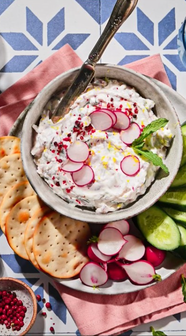 Summer ricotta radish dip!