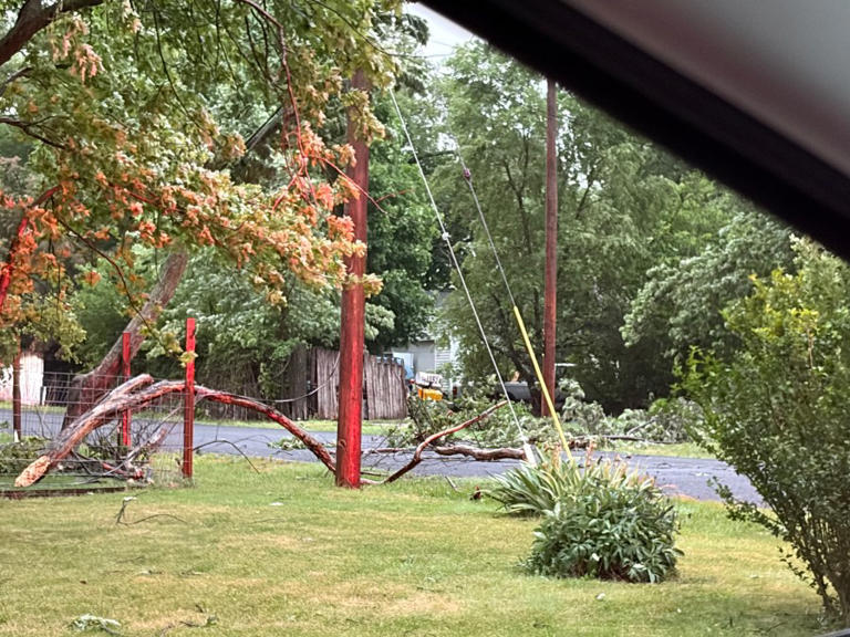 Updated: Thousands without power as powerful storms knock down lines, trees