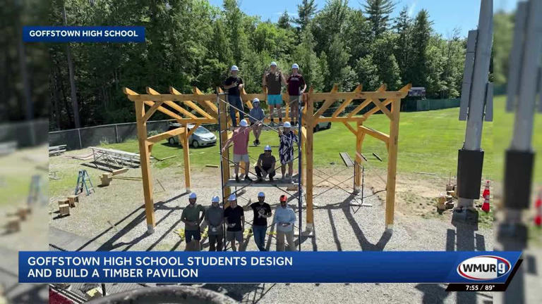 Goffstown High School students build structure for classmates, community